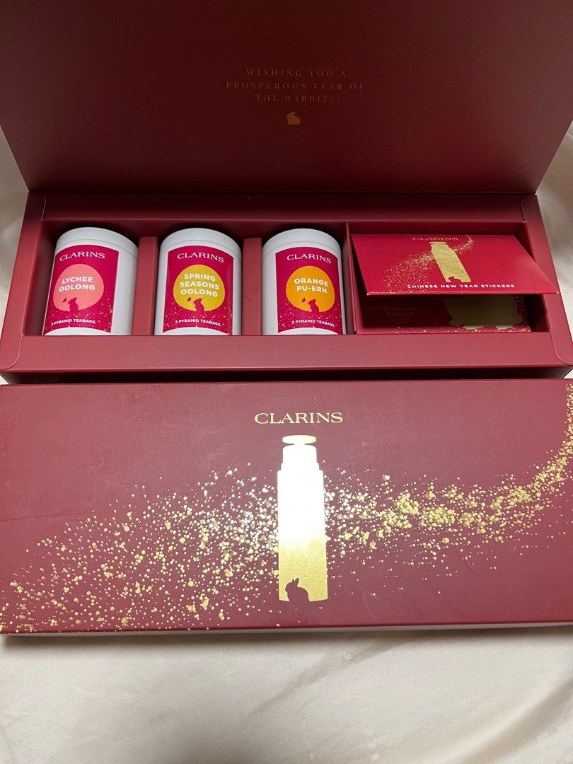 BNIB Clarins Blended Tea Exclusive Set, Food & Drinks, Other Food ...