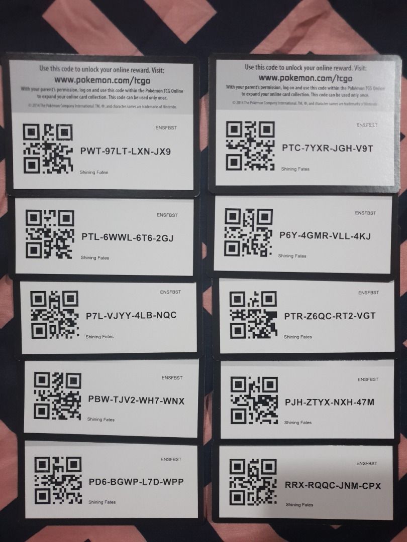 Code Card Black/White Pokemon, Hobbies & Toys, Toys & Games on Carousell