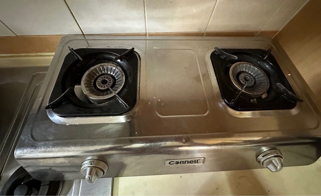 Cornell Double Gas Stove with Union LPG Cylinder, TV & Home Appliances ...