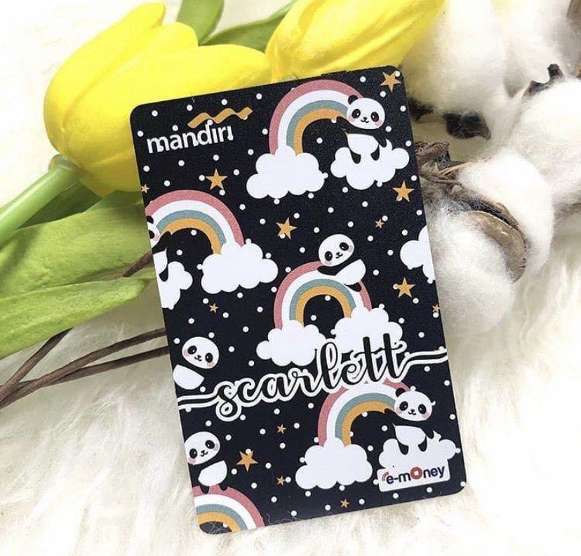 Custom Card Ezlink Emoney Flazz Free Add Name Logo Character Cute ...