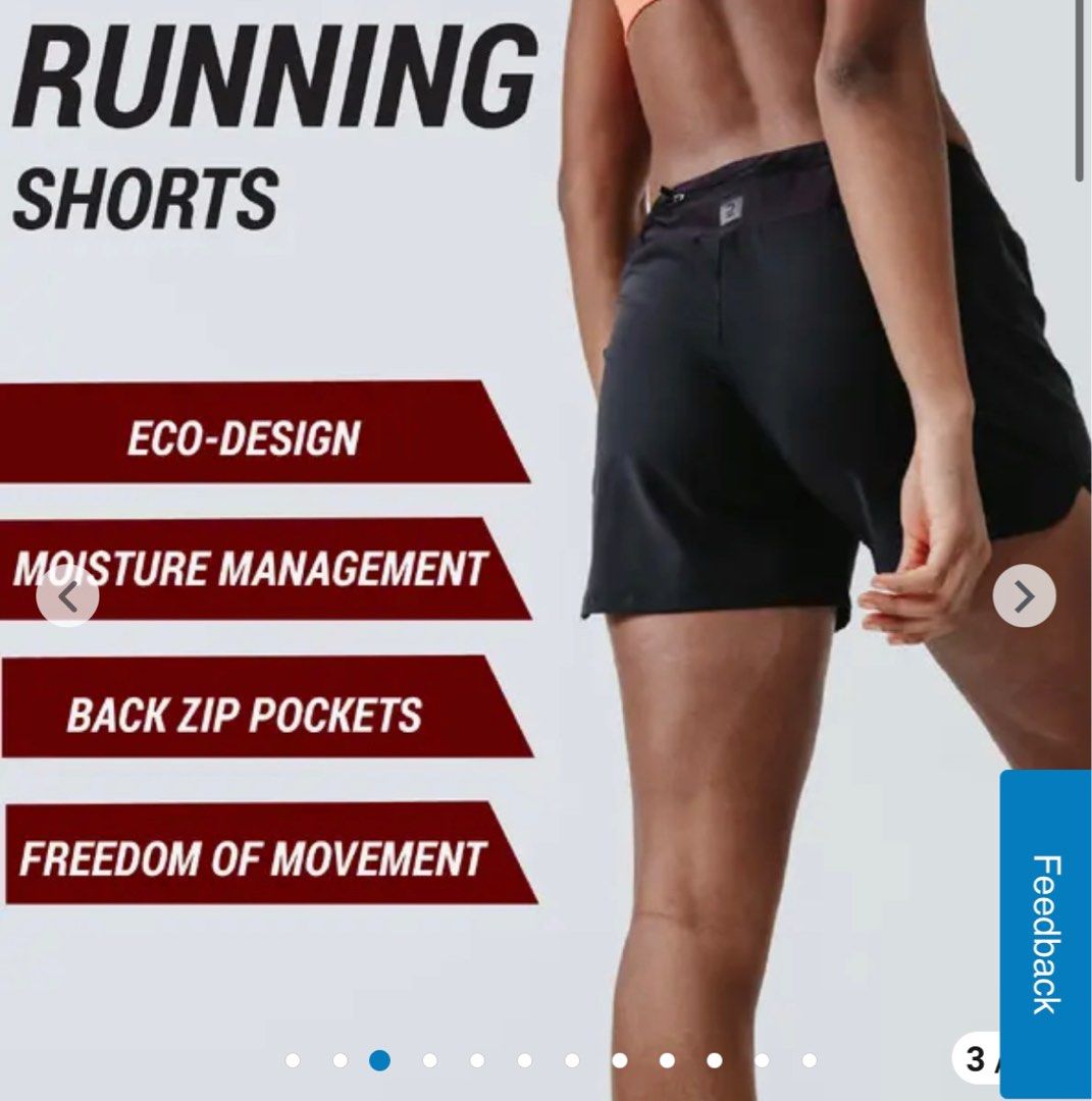 decathlon running shorts, Women's Fashion, Activewear on Carousell