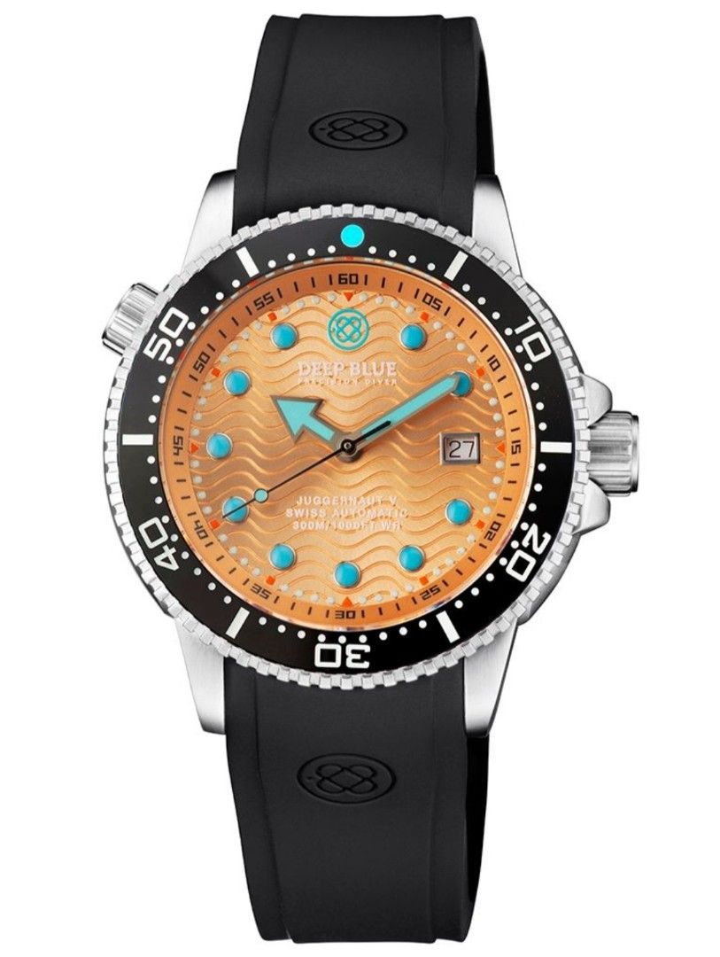 Deep Blue JUGGERNAUT 5 44MM SWISS AUTOMATIC Diver watch, Men's Fashion ...