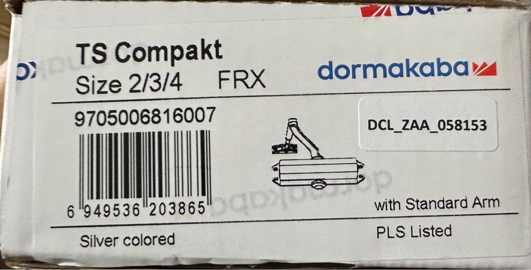 Dormakaba arm swing, Furniture & Home Living, Security & Locks, Locks ...