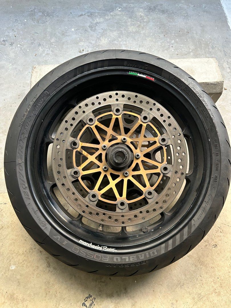 Ducati 1098/848 forged Marchesini front rim with Brembo HPK full ...