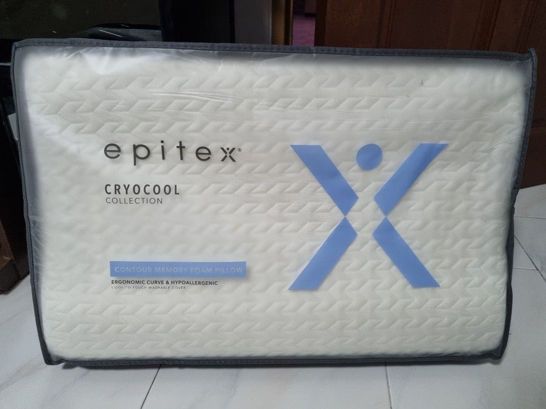 EPITEX Cryocool Memory Foam Pillow, Furniture & Home Living, Bedding ...