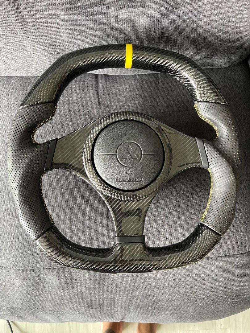 Evo 9 CF steering wheel, Car Accessories, Accessories on Carousell
