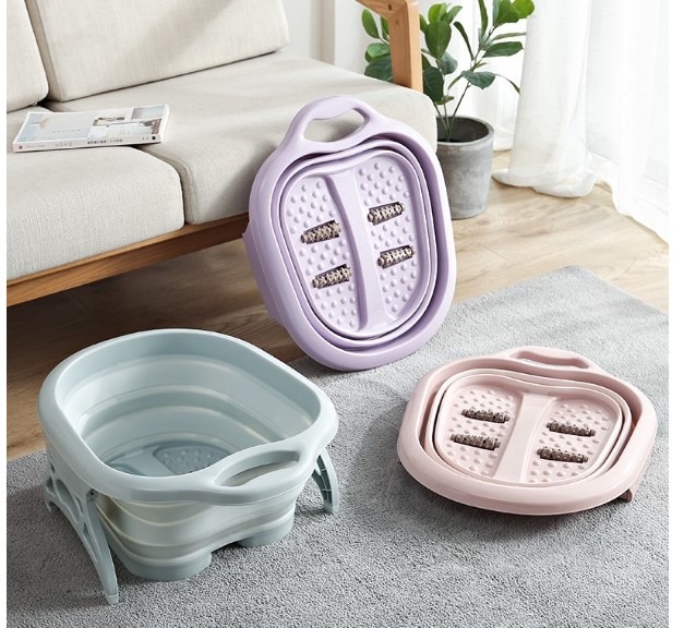 Foldable Foot Basin Foot Spa Massage Basin Folding Basin Healthy Foot ...