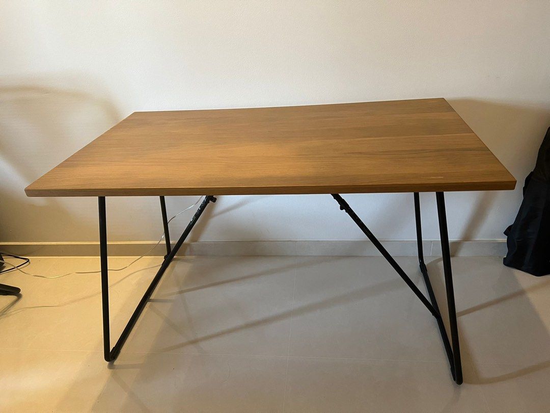 Foldable Table Oakwood, Muji, Furniture & Home Living, Furniture ...