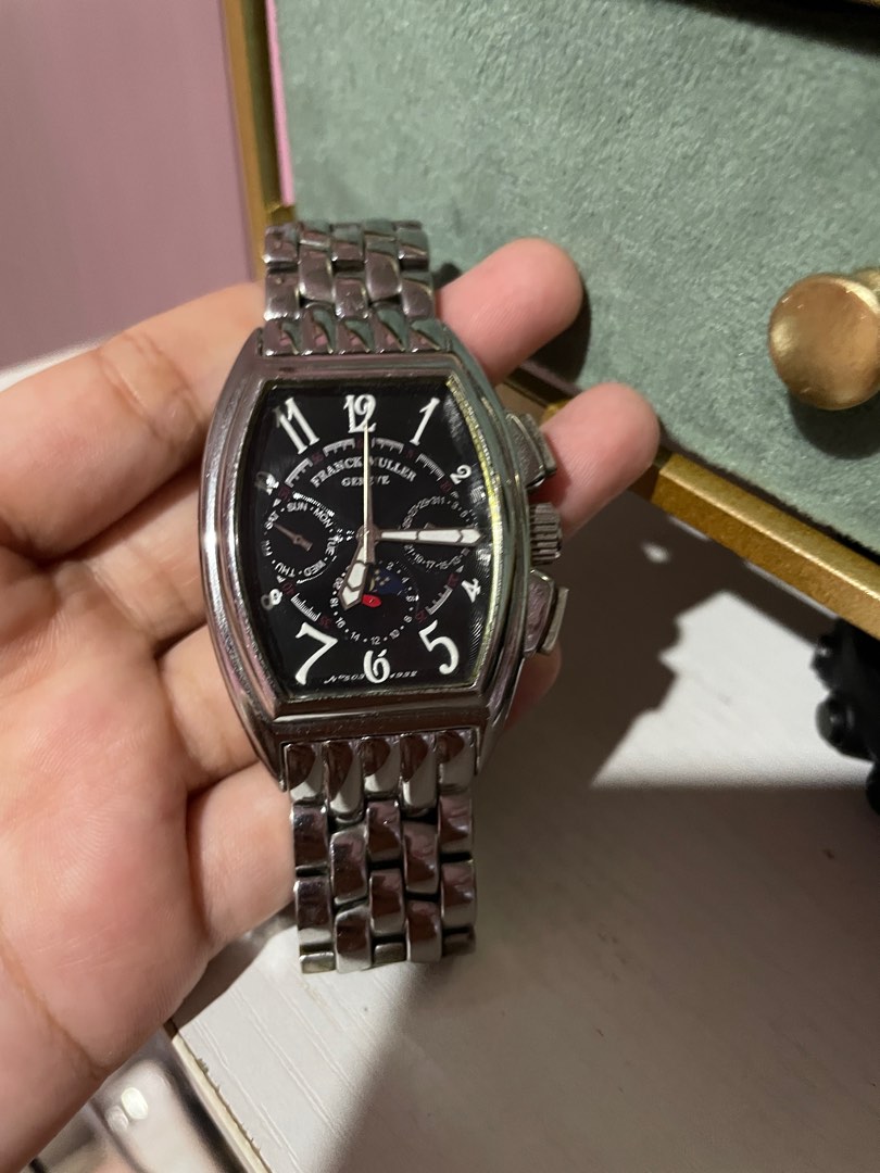 Franck Muller conquistador 344, Fesyen Pria, Jam Tangan di Carousell