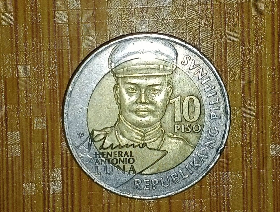 Fs 10 peso commemorative heneral luna coin, Hobbies & Toys, Memorabilia ...