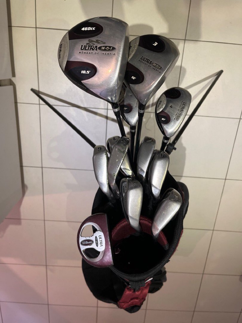 Full set of Wilson Golf clubs with bag, Sports Equipment, Sports ...