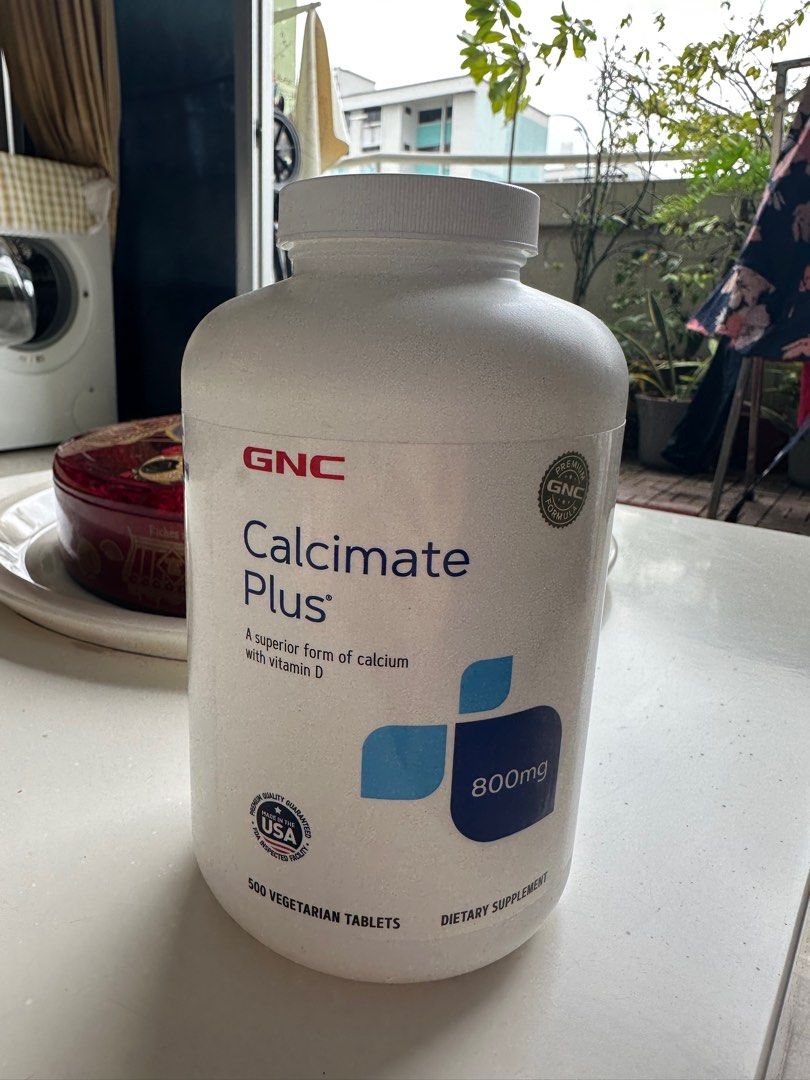 GNC Calcimate Plus Vitamin D Supplement, Health & Nutrition, Health ...