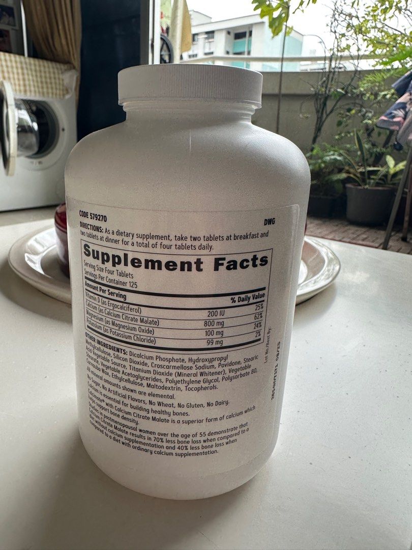 GNC Calcimate Plus Vitamin D Supplement, Health & Nutrition, Health ...