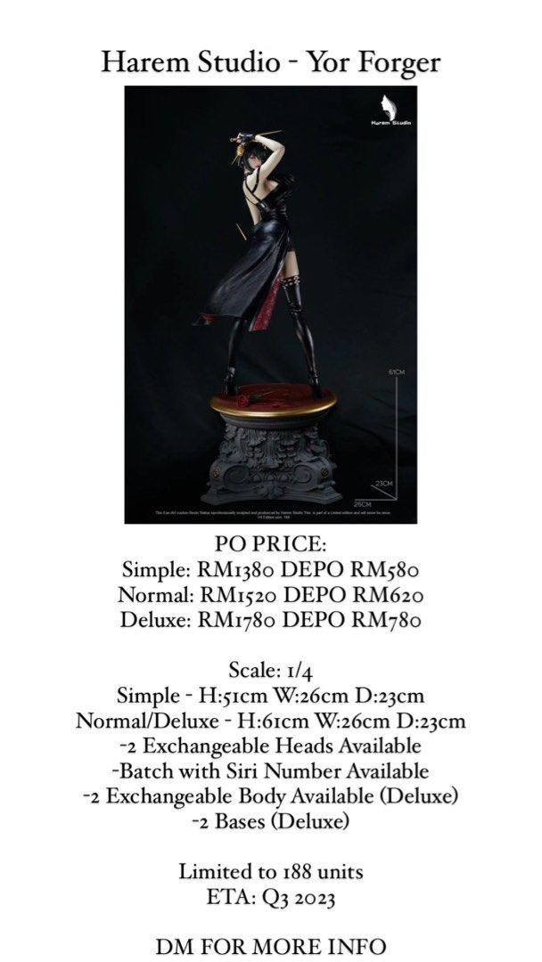 Harem Studio - Yor Forger, Hobbies & Toys, Toys & Games on Carousell