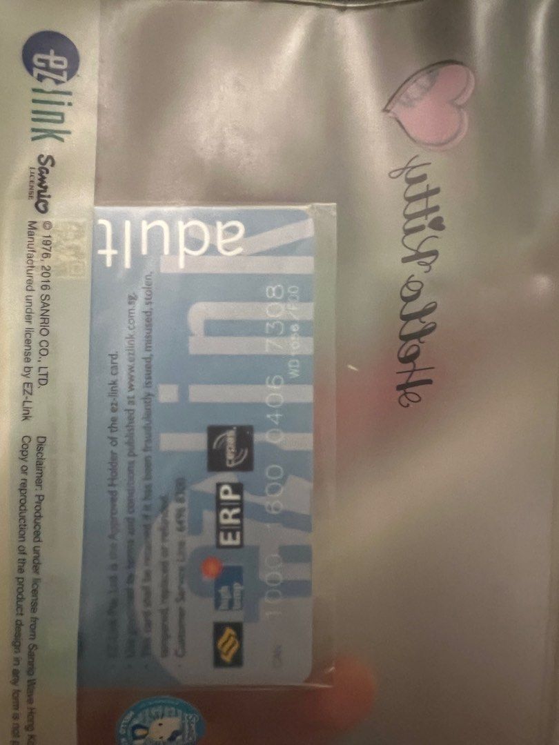 HELLO KITTY LIMITED EDITION EZINK CARD, Hobbies & Toys, Travel, Travel ...