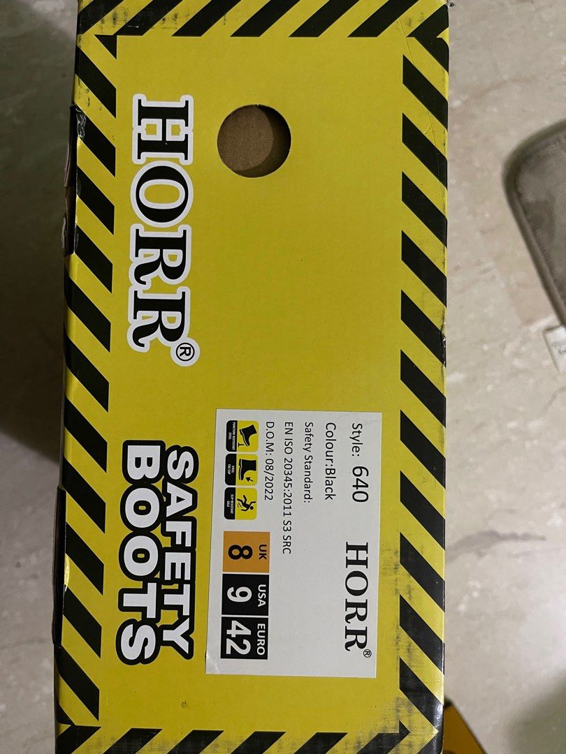 HORR Safety Boots, Men's Fashion, Footwear, Boots on Carousell