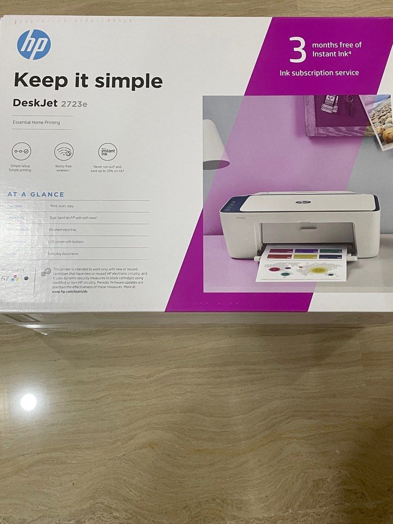 HP DeskJet 2723e All-in-One Printer, Computers & Tech, Printers ...