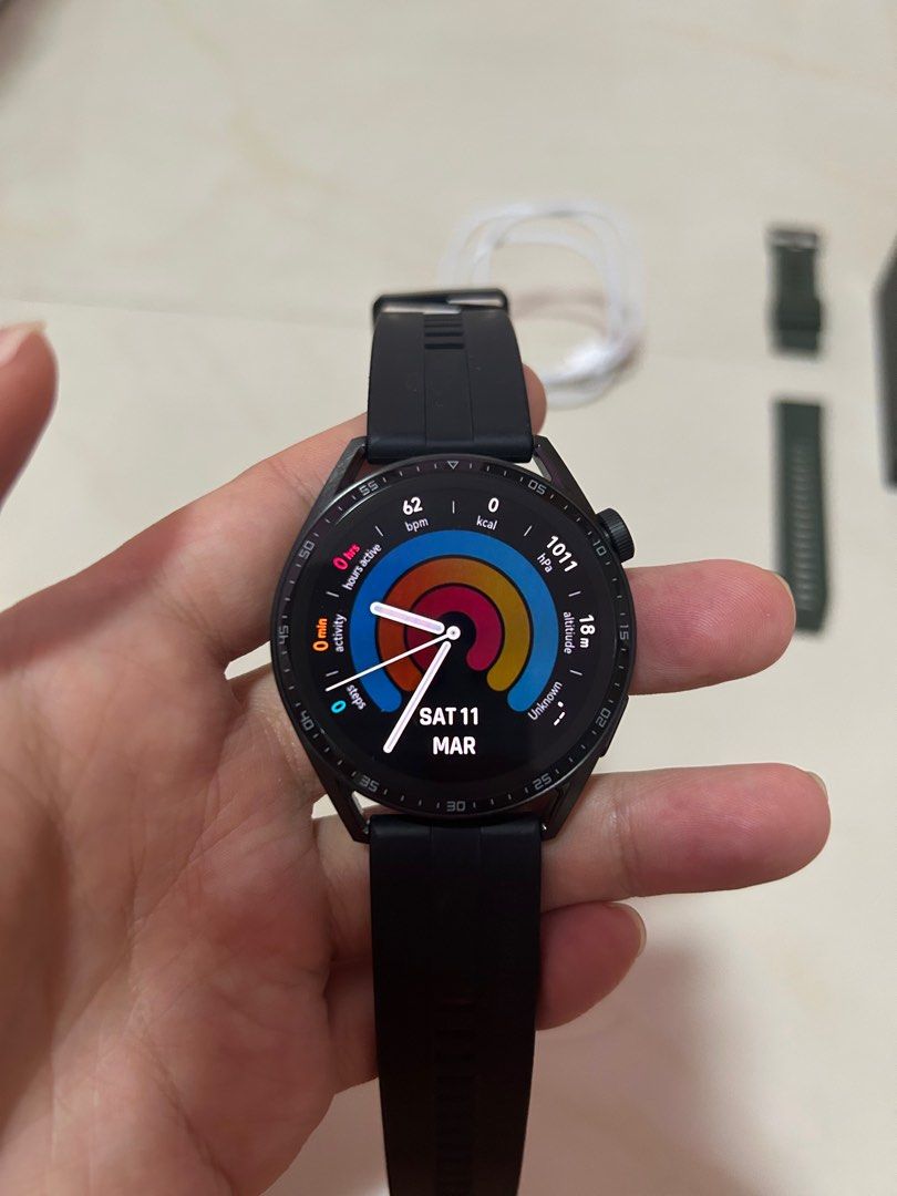 Huawei watch GT3 46mm, Mobile Phones & Gadgets, Wearables & Smart ...