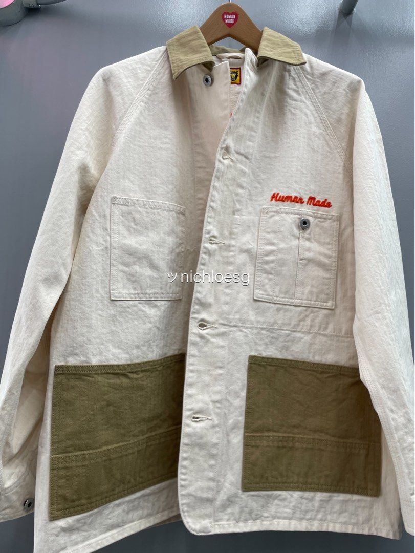 HUMAN MADE HERRINGBONE COVERALL JACKET, Men's Fashion, Coats, Jackets ...