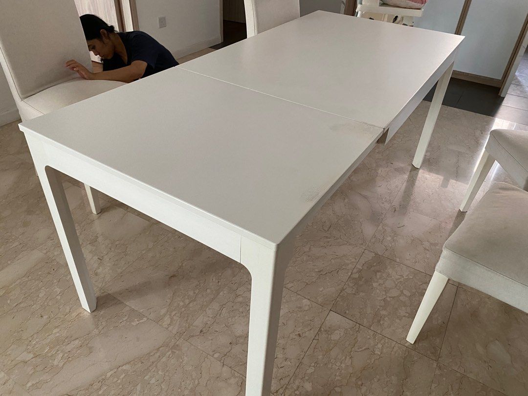 Ikea extendable table, Furniture & Home Living, Furniture, Tables ...