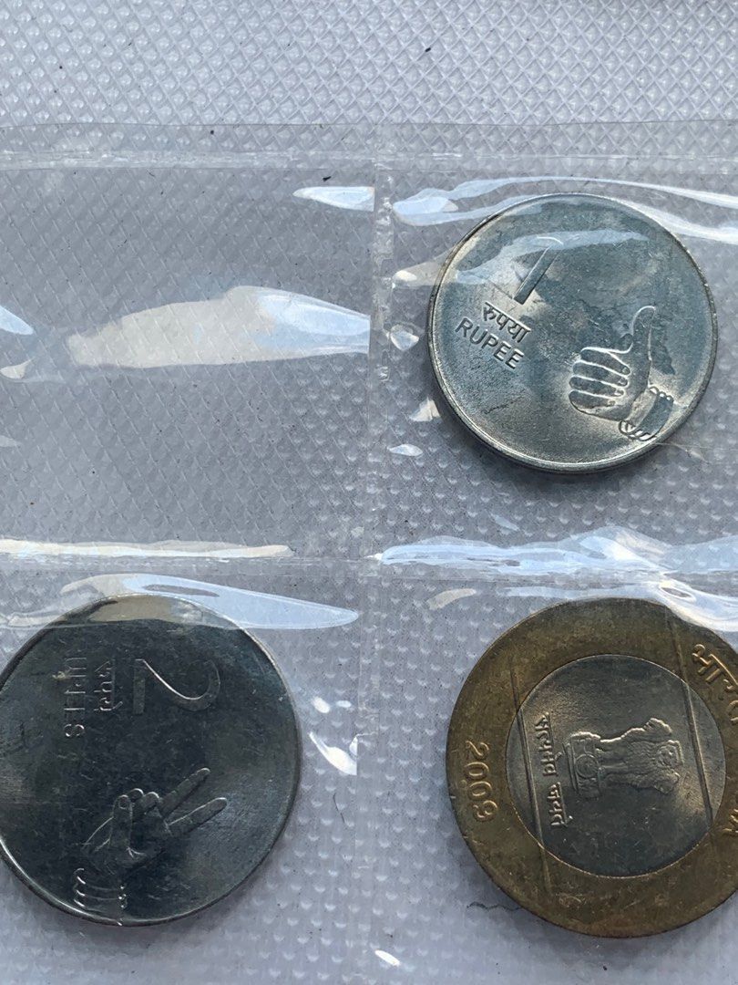 India 5pcs Coin Set (50 paise 1 2 5 & 10 Rupee), Hobbies & Toys ...