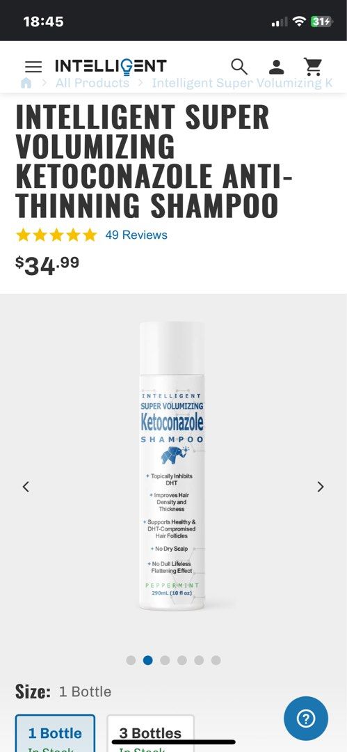 Ketoconazole shampoo ( intelligent super volumizing shampoo ), Beauty ...
