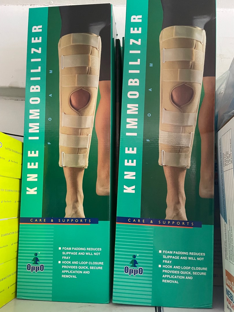 KNEE IMMOBILIZER SUPPORT, Health & Nutrition, Braces, Support ...
