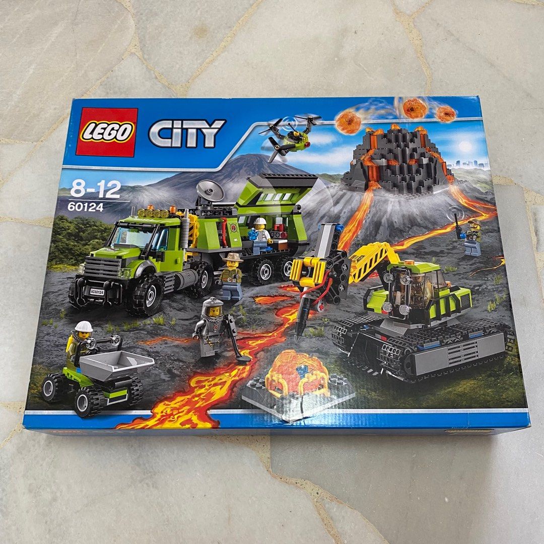 Lego 60124 City Volcano Exploration Base, Hobbies & Toys, Toys & Games on Carousell