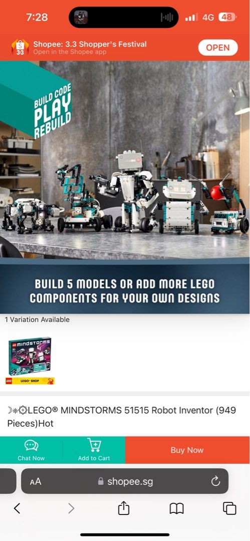 Lego Mindstorms 51515 Robot Inventor, Hobbies & Toys, Toys & Games on ...