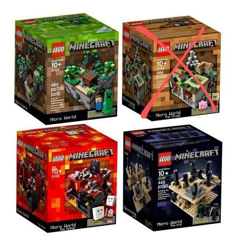 LEGO Minecraft Micro World The Nether #21106, Hobbies & Toys, Toys ...