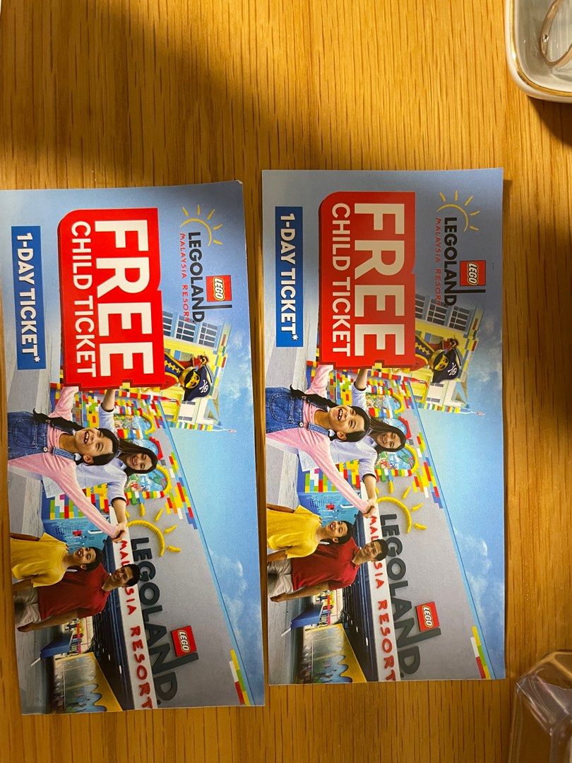 Legoland free child ticket, Everything Else on Carousell