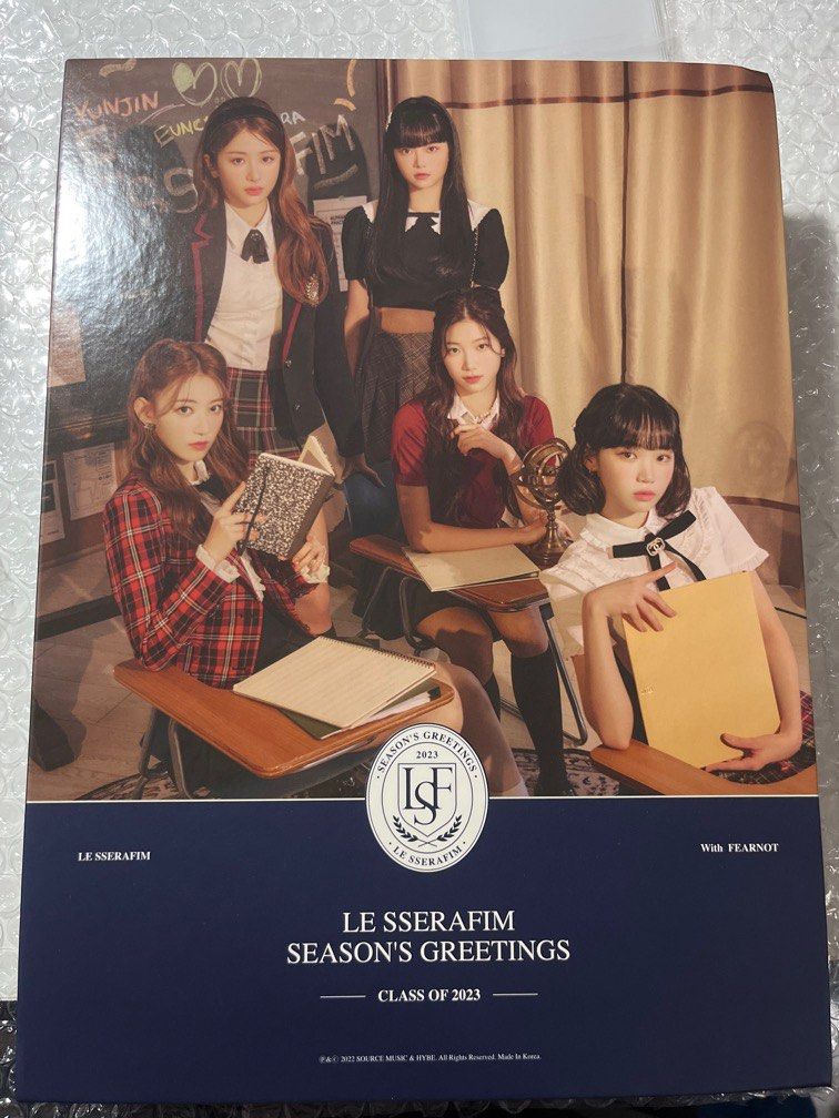 Lesserafim season greeting ssg 2023 sakura kazuha chaewon pola pc photocard dairy pb Calandar ...