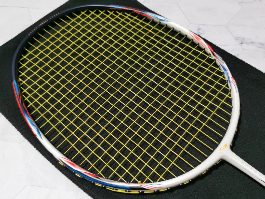 Li Ning Combat Z8 LiNing Badminton Racket with Li Ning string, Sports ...