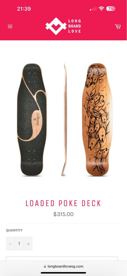 Loaded Poke Deck or Full Surfskate, Sports Equipment, Sports & Games ...