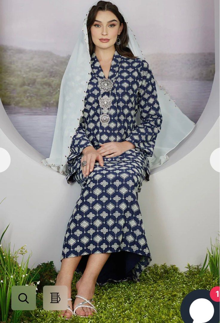 Locka Ledang Kebaya Pesak, Women's Fashion, Dresses & Sets, Traditional ...