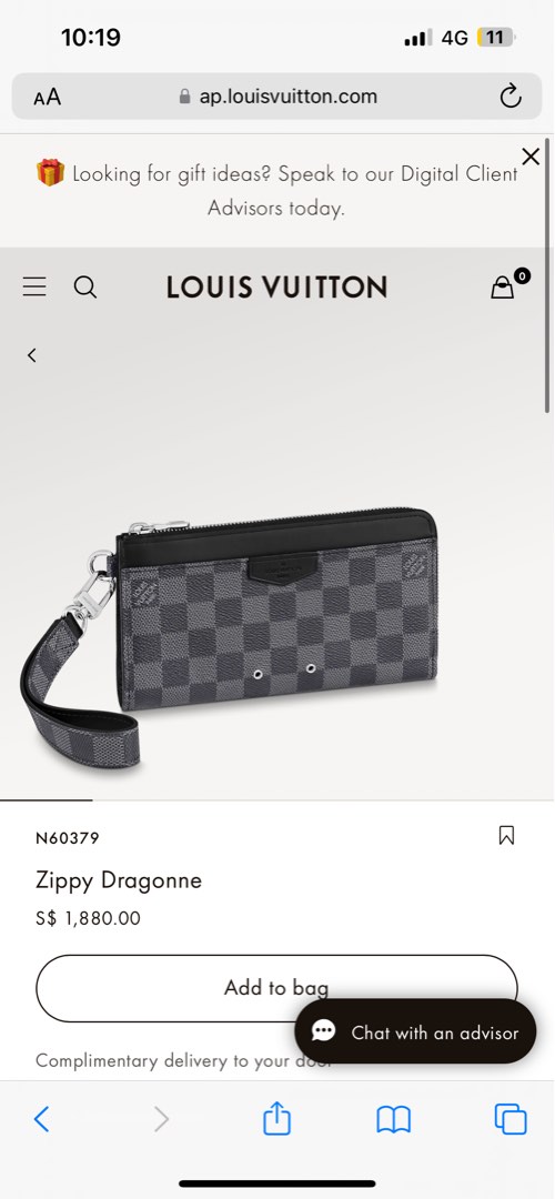 Louis Vuitton Zippy Dragonne, Luxury, Bags & Wallets on Carousell