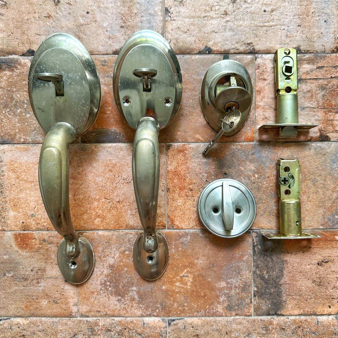 Main Door Entry Grip Handleset, Furniture & Home Living, Security ...