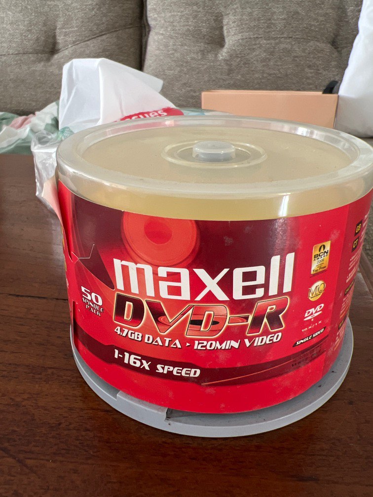 Maxwell DVD-R, Computers & Tech, Parts & Accessories, Hard Disks ...