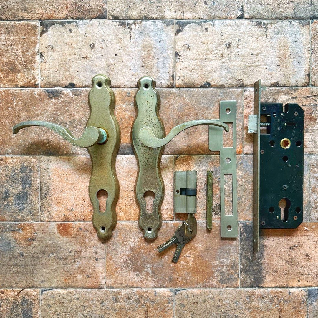 Metal Gate Mortise Lock Set, Furniture & Home Living, Security & Locks ...