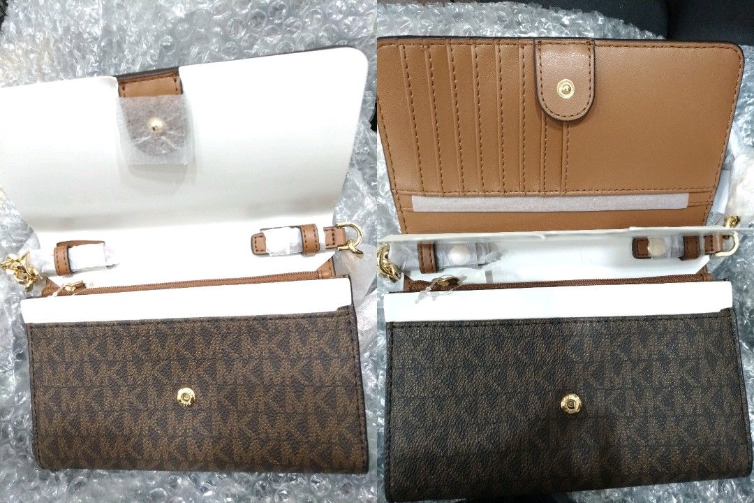 Michael Kors MK 滿版 WOC 單肩斜挎包 鏈條包 35F0GTVC8B 咖, 她的時尚, 包包、錢包, 肩背、側背包在旋轉拍賣