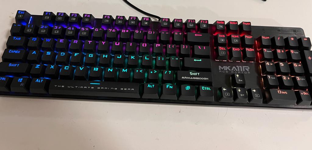 MKA 11R- Armaggeddon RGB Mechanical Keyboard, Computers & Tech, Parts ...