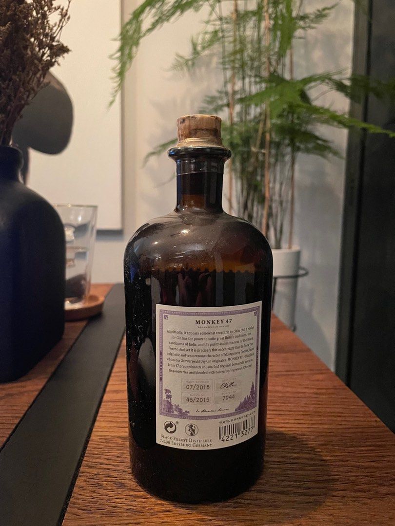 MONKEY 47 SCHWARZWALD DRY GIN 500ML 47%, Food & Drinks, Alcoholic ...