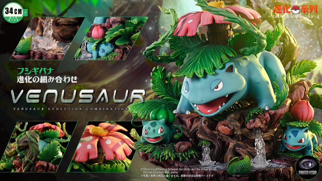 Monster Studio - Pokemon Evolution Series 03 - Venusaur, Hobbies & Toys ...