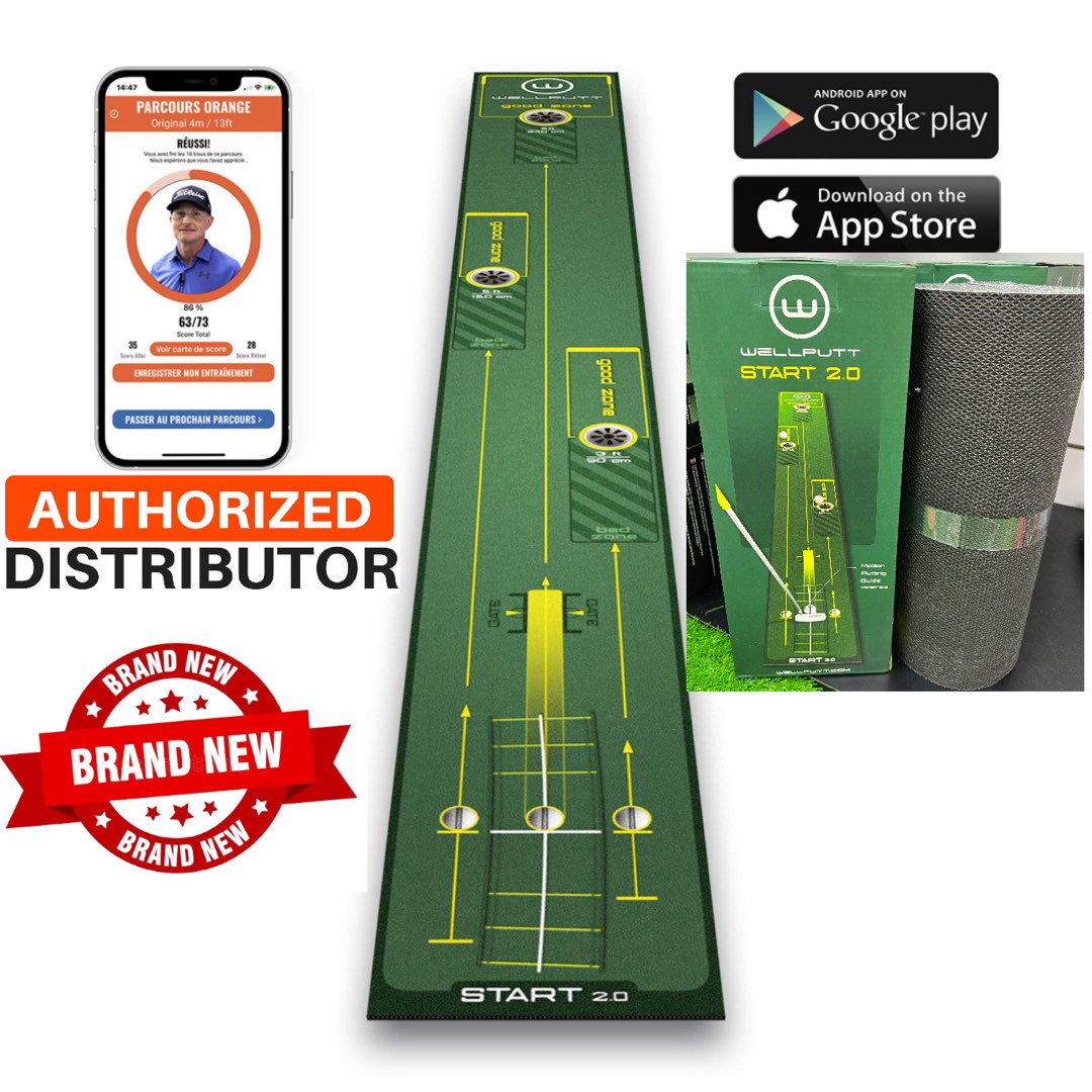 NEW WellPutt Start 2.0 (3M) Putting Mat + Manual + Box (LATEST MODEL ...
