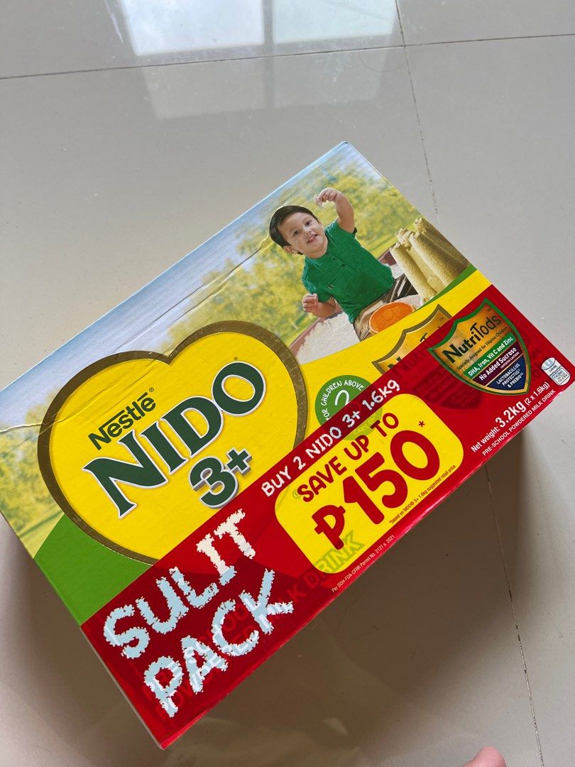Nido 3+ with FREE 16 pcs sample packs, Babies & Kids, Nursing & Feeding ...