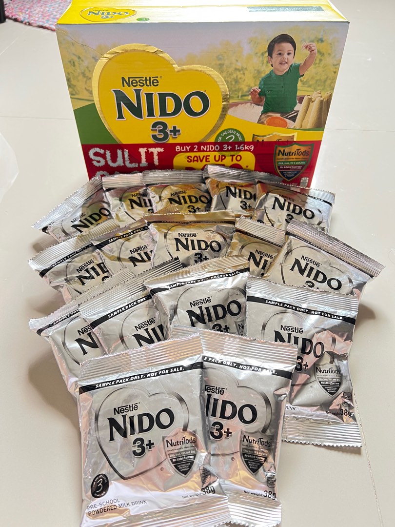 Nido 3+ with FREE 16 pcs sample packs, Babies & Kids, Nursing & Feeding, Breastfeeding & Bottle ...