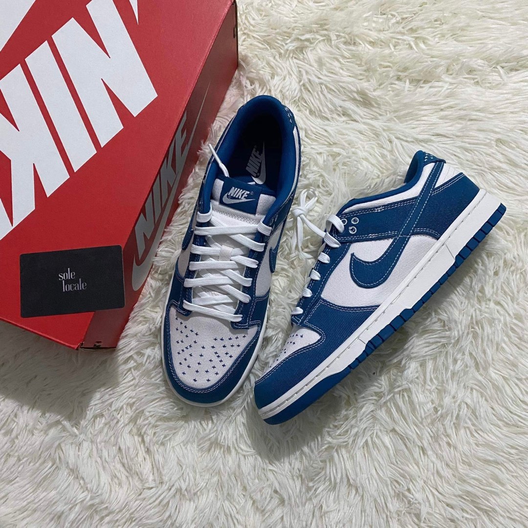 Nike Dunk Low Sashiko Industrial Blue on Carousell