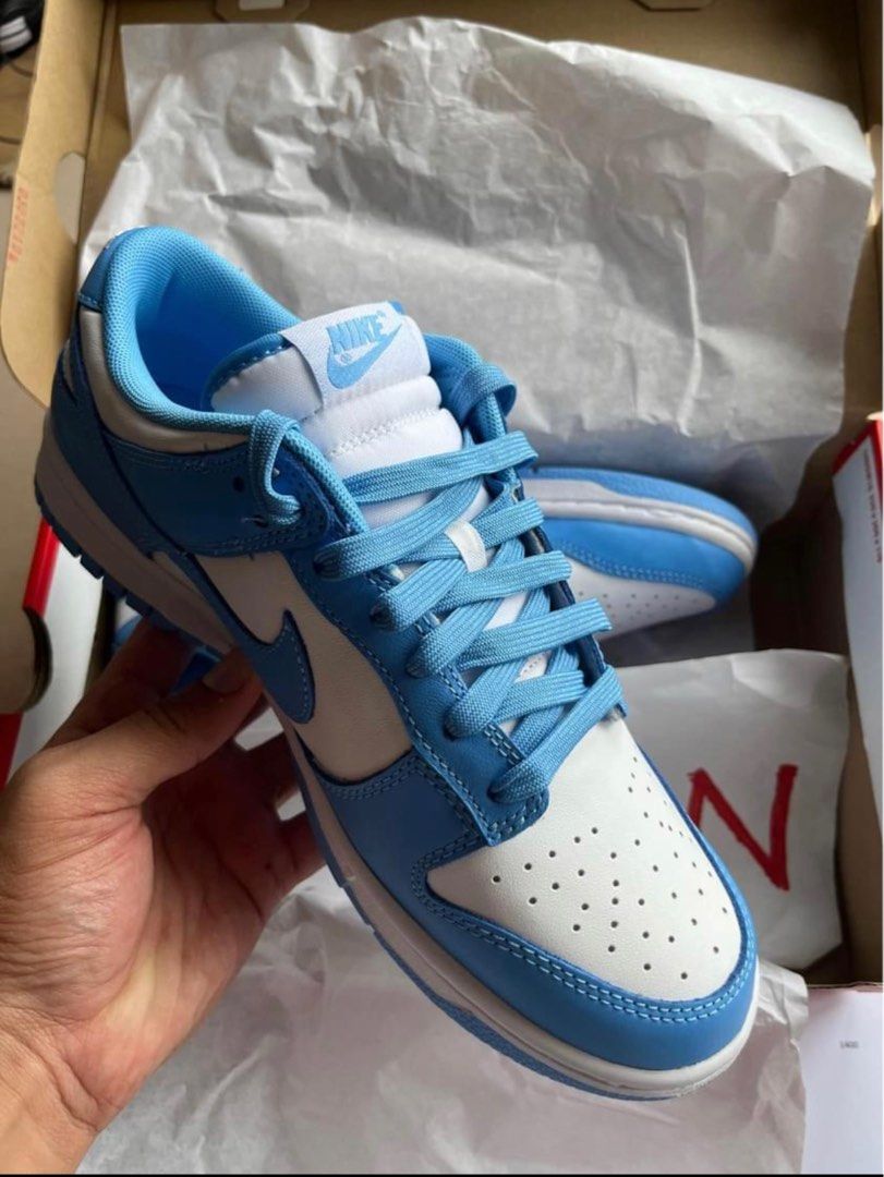Nike Dunk Low UNC / Nike Dunk Low University Blue, Men's Fashion ...