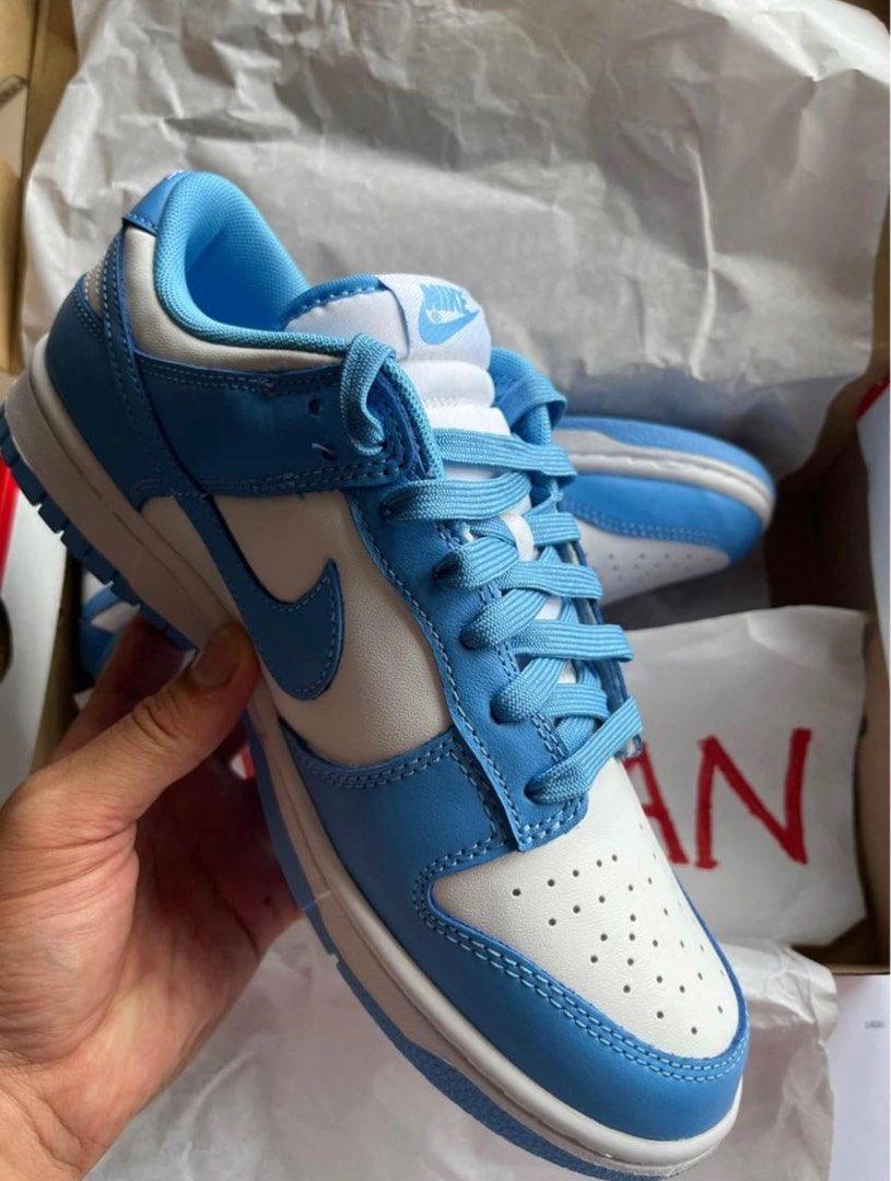 Nike Dunk Low UNC / Nike Dunk Low University Blue, Men's Fashion ...