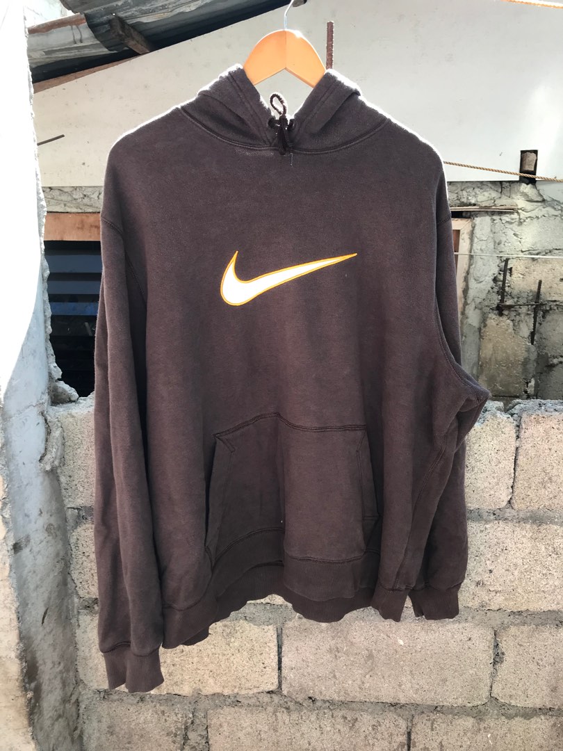 NIKE MIDSWOOSH CHOCO BROWN HOODIE JACKET LEGIT, Men's Fashion, Coats ...